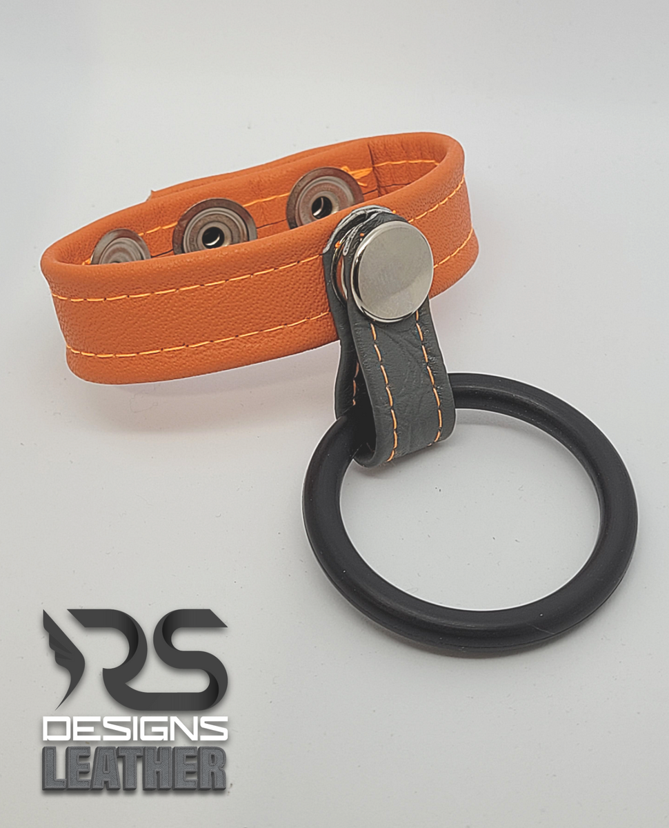 British Cockring, Orange & Light Gray Crock snap/ Rubber Ring – Raw ...